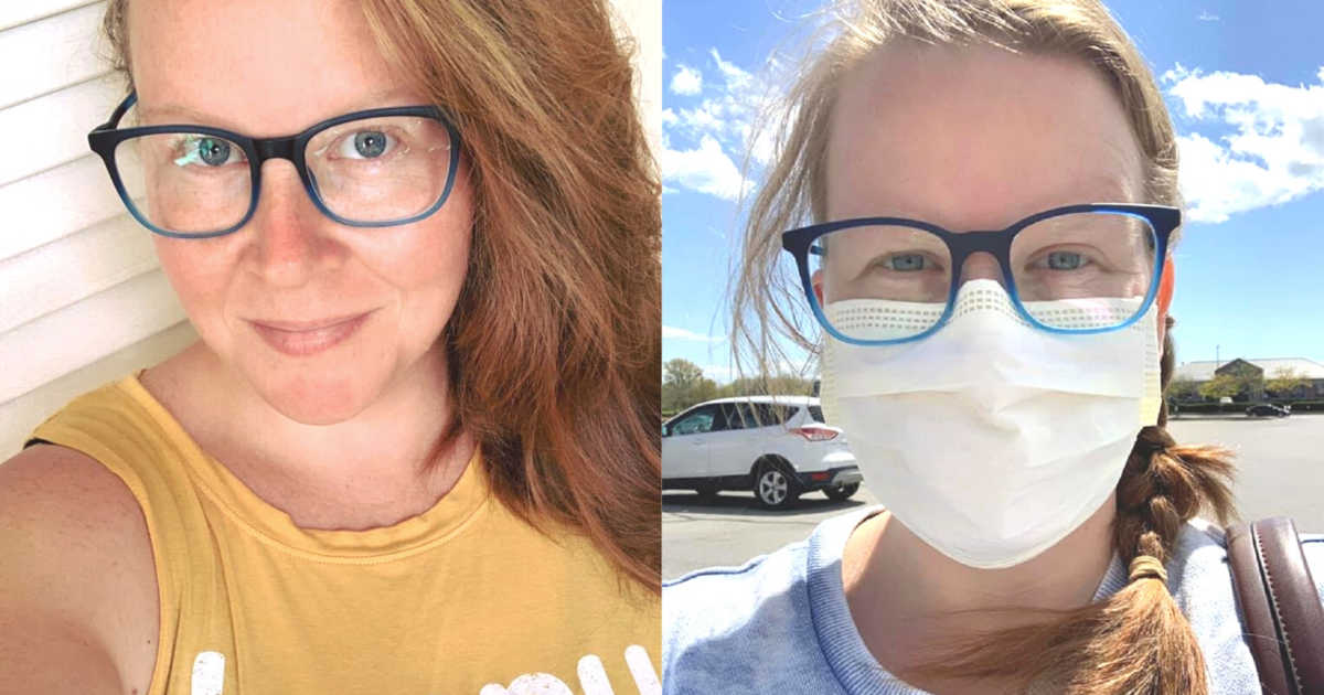 ‘I can’t hear.’ I tell her to write. She gives me a dismissive hand ...